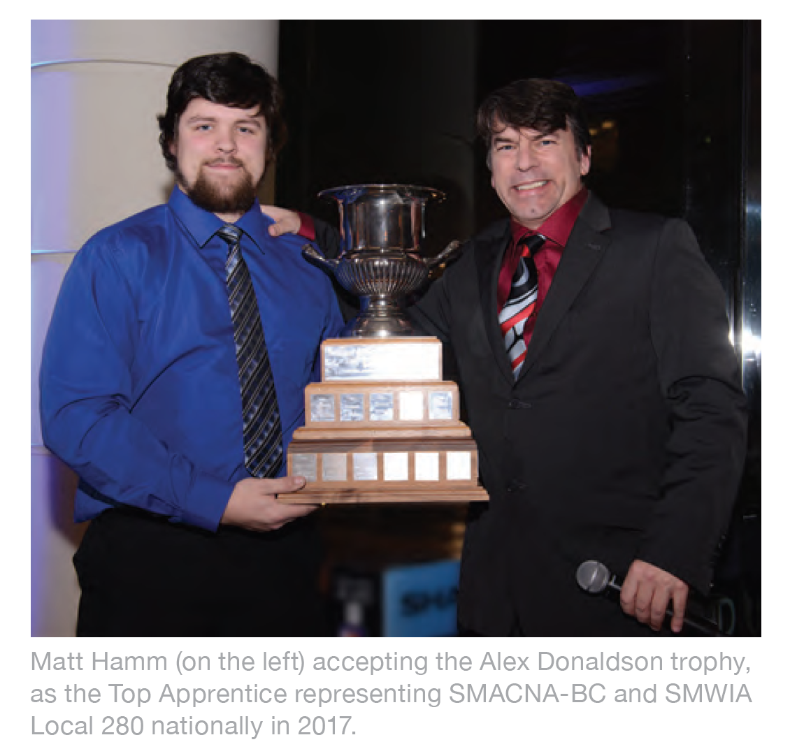 THE ALEX DONALDSON AWARD 2017 – SHEET METAL INDUSTRY TRAINING BOARD