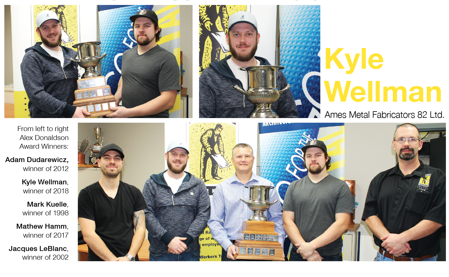 THE ALEX DONALDSON AWARD 2018 – SHEET METAL INDUSTRY TRAINING BOARD